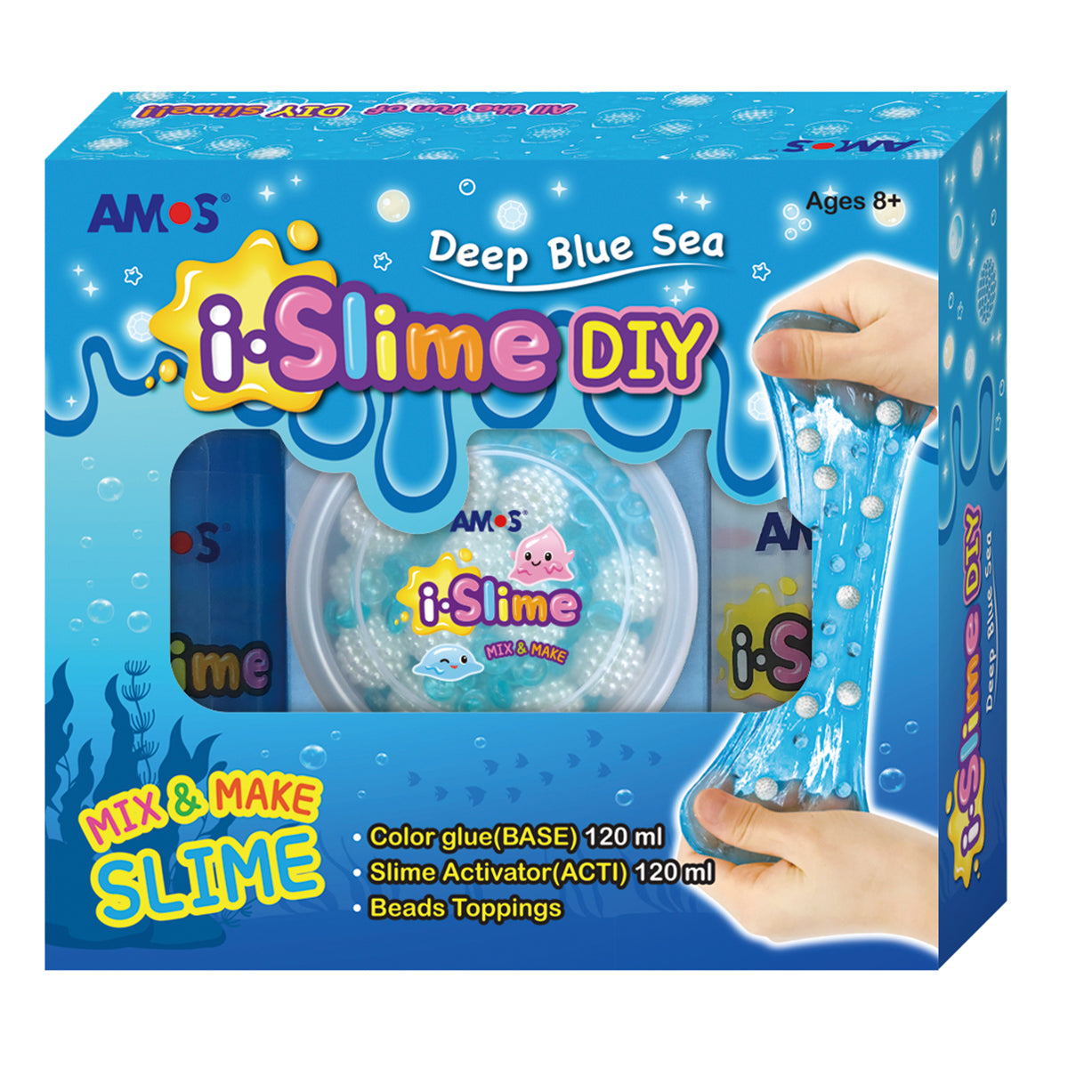 Amos i.Slime DIY Slime Making Kit Deep Blue Sea – playspy Amos i.Slime DIY Slime Making Kit Deep Blue Sea – playspy