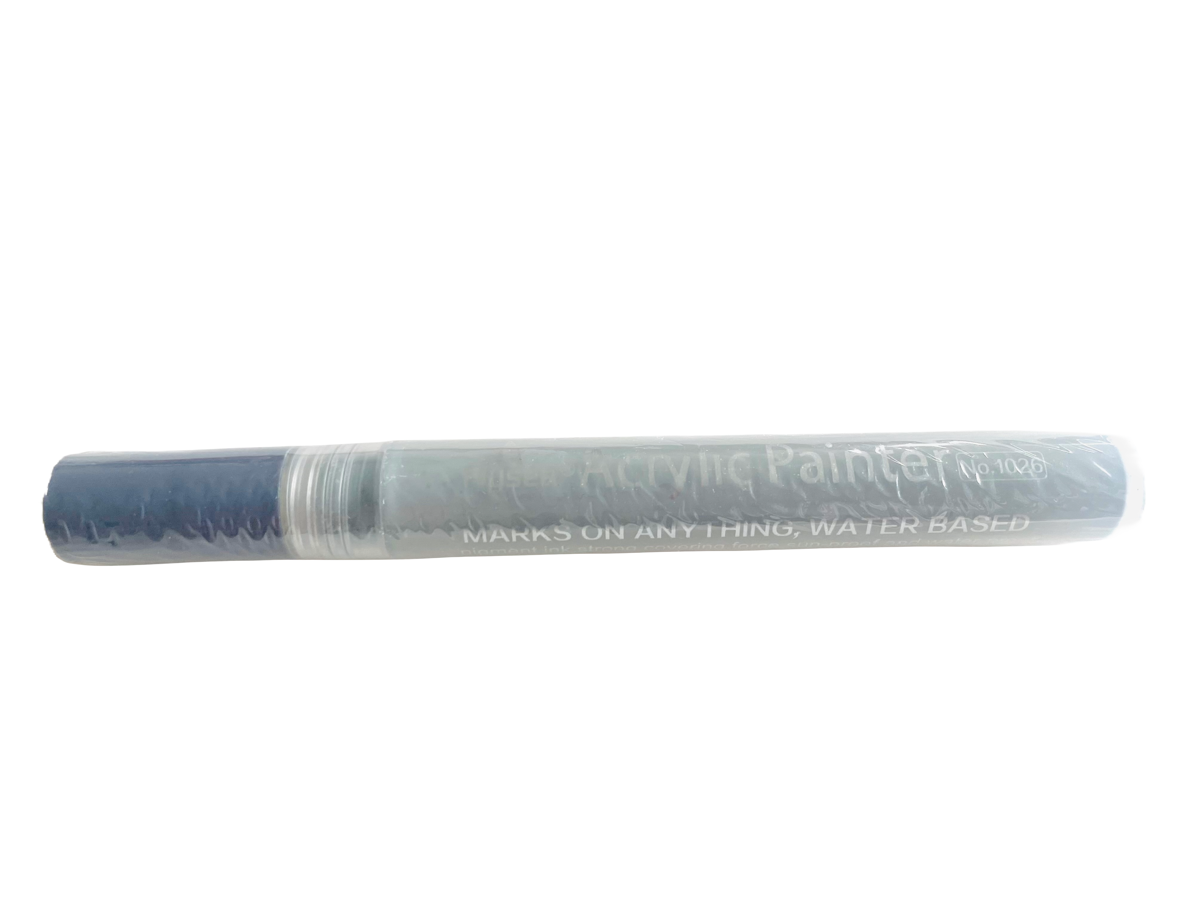 Acrylic Paint DARK GREY Pen - Normal tip use on rocks, fabric etc ...