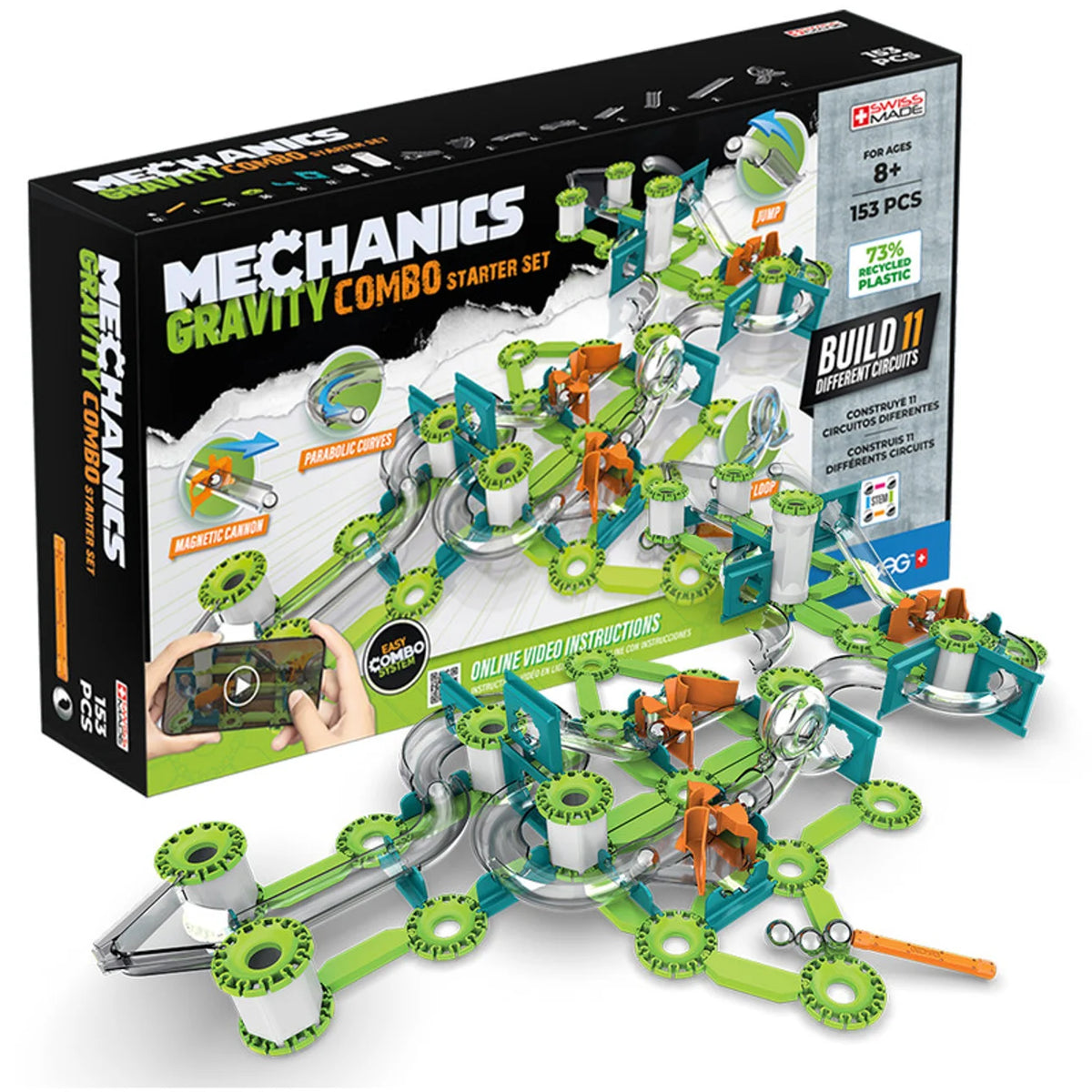 Geomag Mechanics Gravity Recycled Combo Starter Set 153 pcs (757) - ST ...