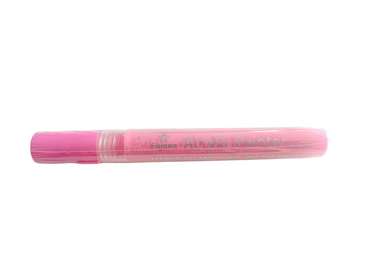 Acrylic Paint LIGHT PINK Pen - Normal tip use on rocks, fabric etc ...