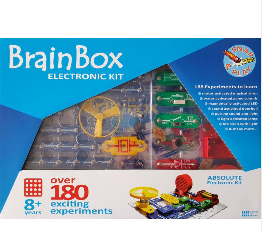 Brain Box Absolute Electronics 180+ Experiments (STEM Learning) – playspy