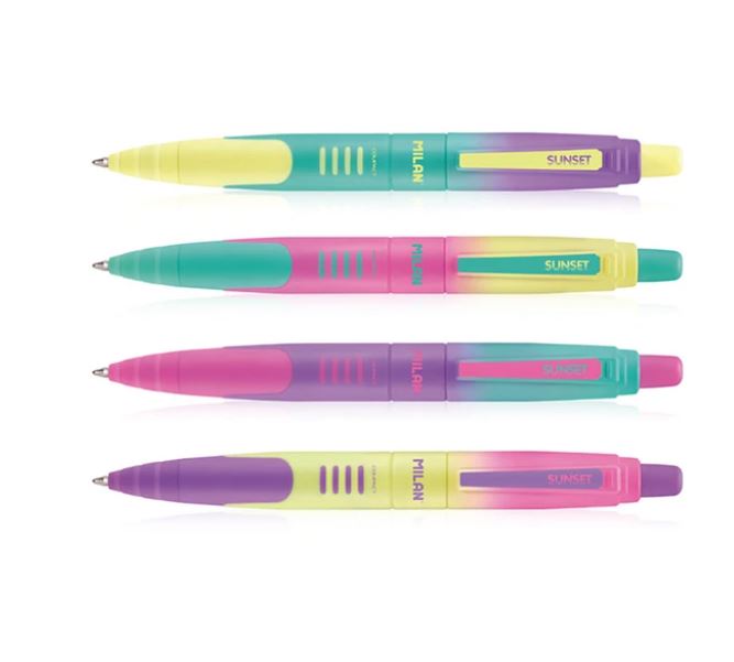 Milan Sunset Range Ballpoint Pen Blue Ink (1pc) – playspy