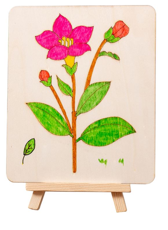 Flower Wooden Board Painting – playspy